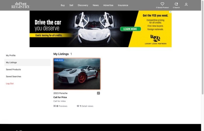 How do I upload a vehicle listing?